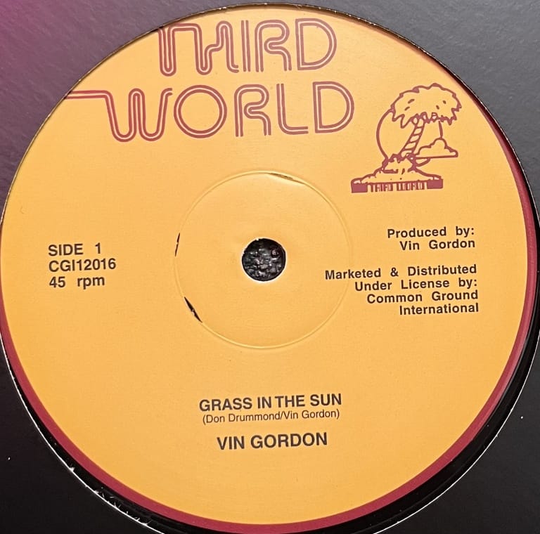 Vin Gordon – Grass In The Sun // Split Second | One Blood Records